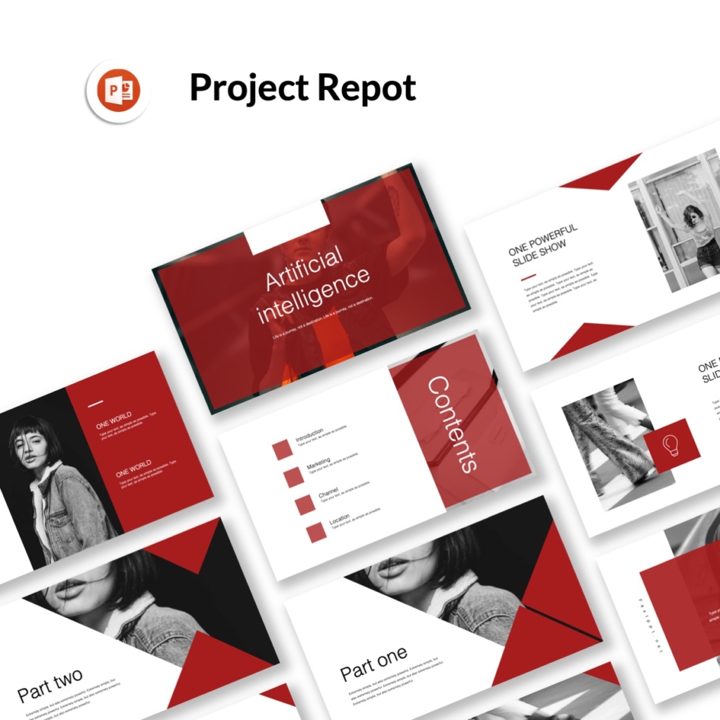 Red Business Report Presentation Powerpoint – Original and High Quality ...