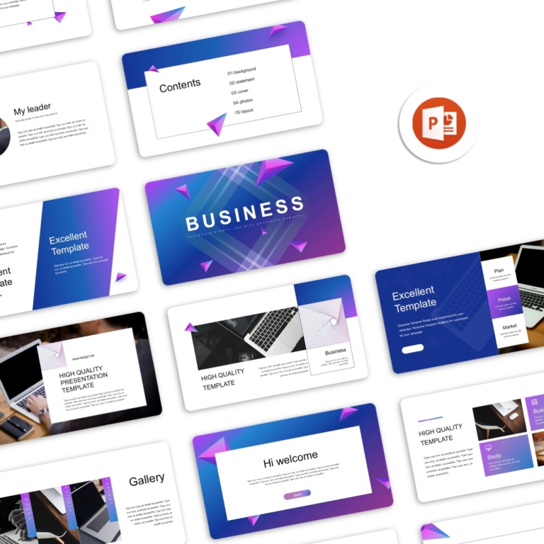 Simple Elegant Business Analysis PowerPoint Template – Original and ...