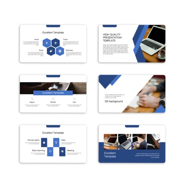 Blue Report Presentation Powerpoint – Google Slides – Original and High ...