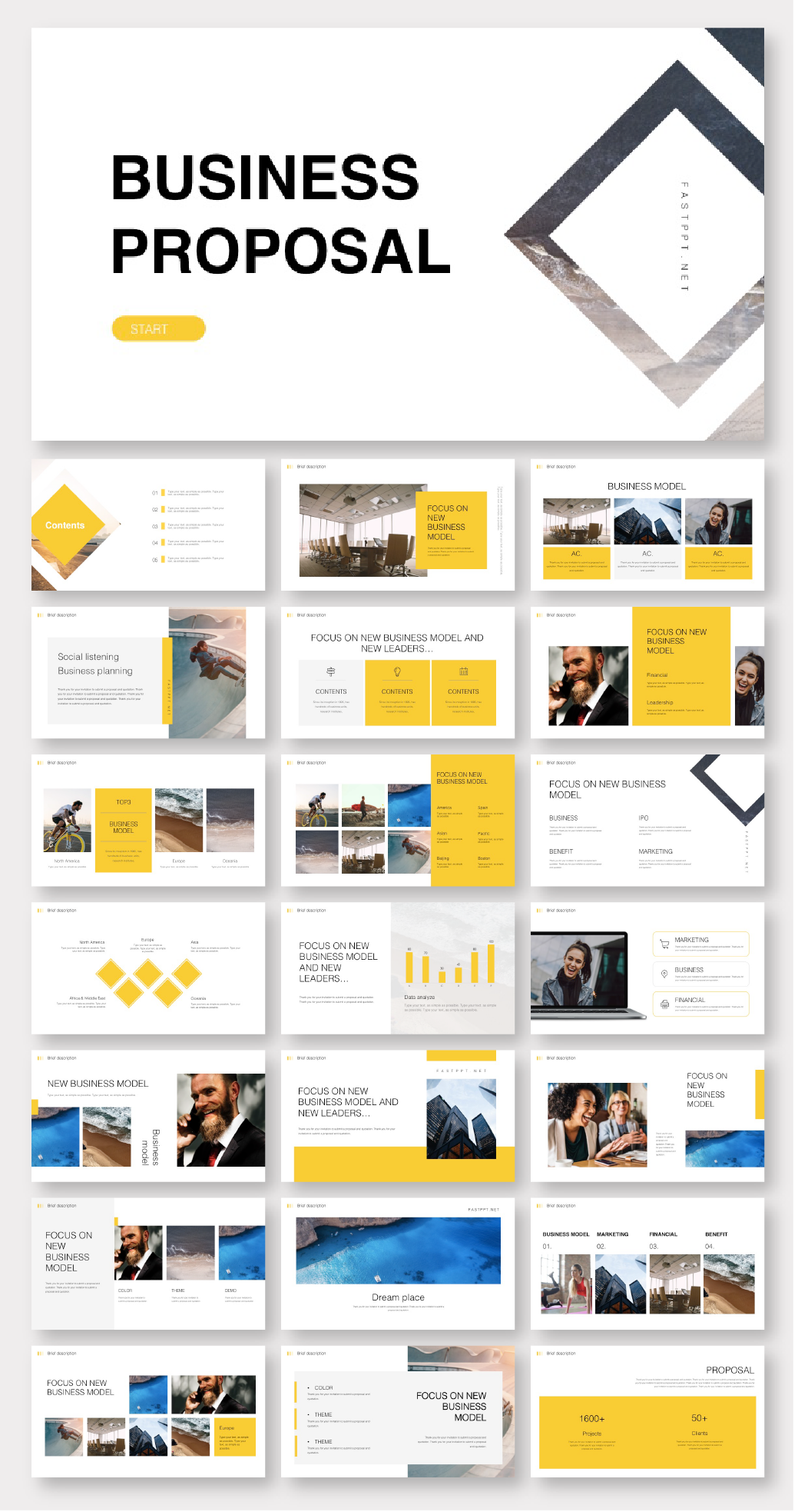 Creative Business Presentation Template Original And High Quality 