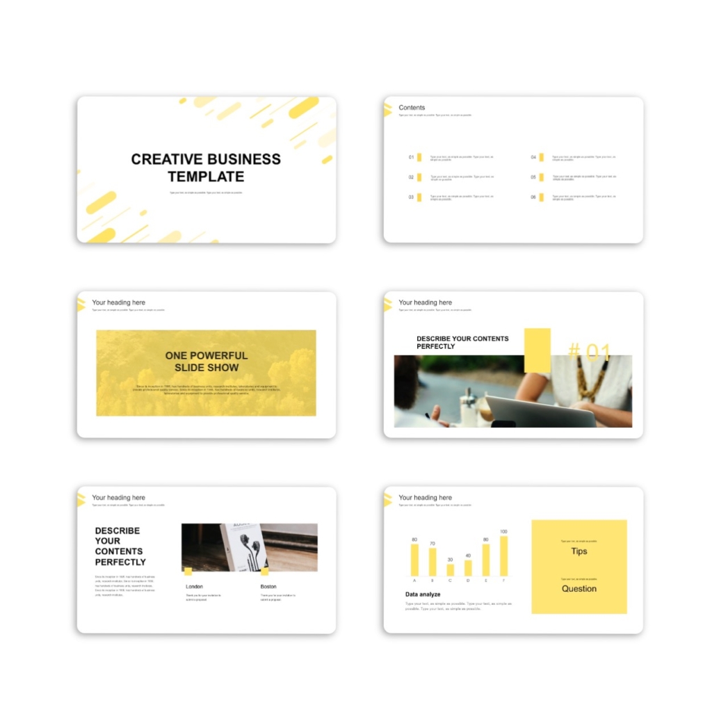 Minimalist Clean Reports Presentation Template – Original and High ...