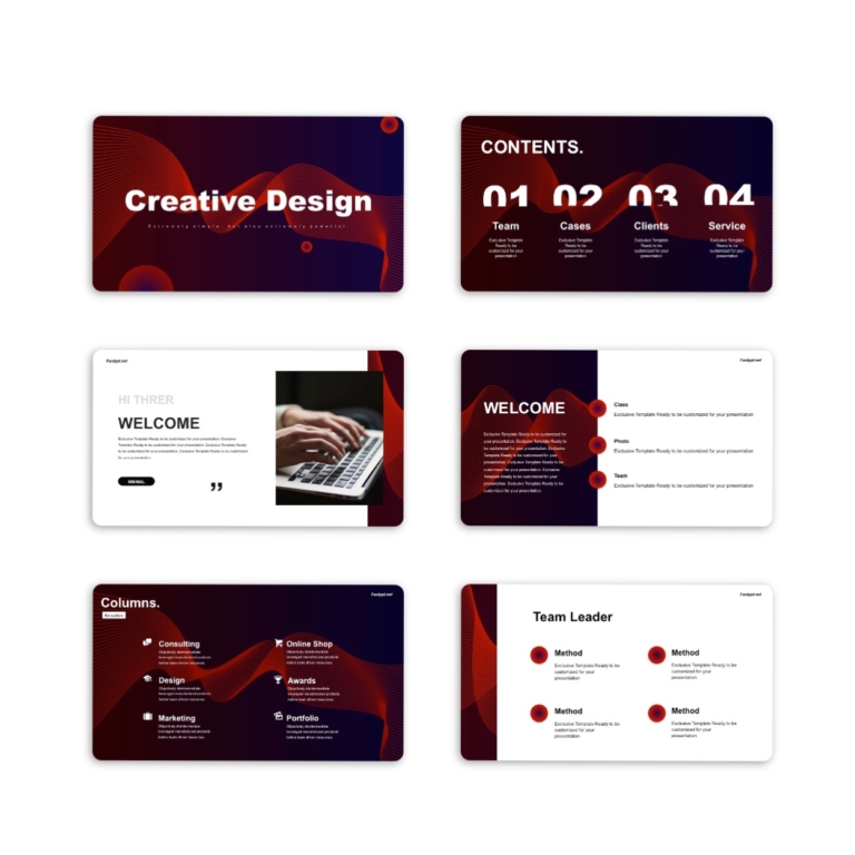 Blue Creative Design Premium PowerPoint Template – Original and High ...