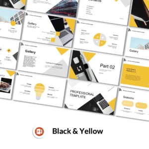 Black Yellow Business Presentation Template – Original and High Quality ...