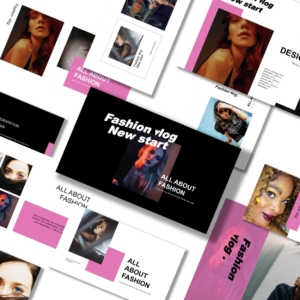 Bright Color Fashion Model Presentation Template – Original and High ...