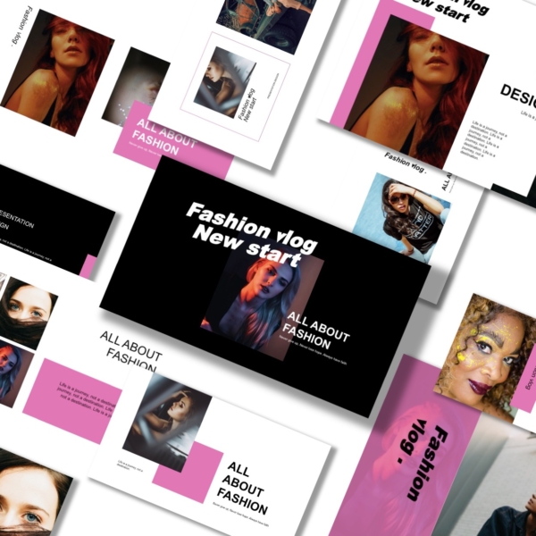 Bright Color Fashion Model Presentation Template – Original and High ...