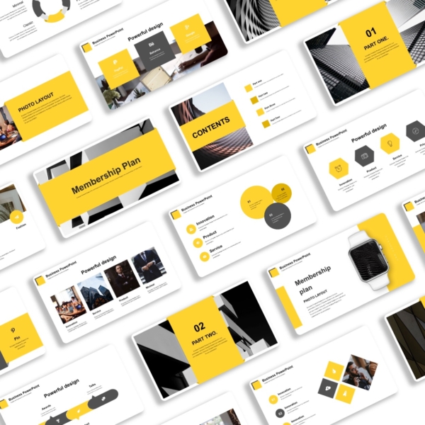 Best Yellow Business Presentation Template – Original and High Quality ...