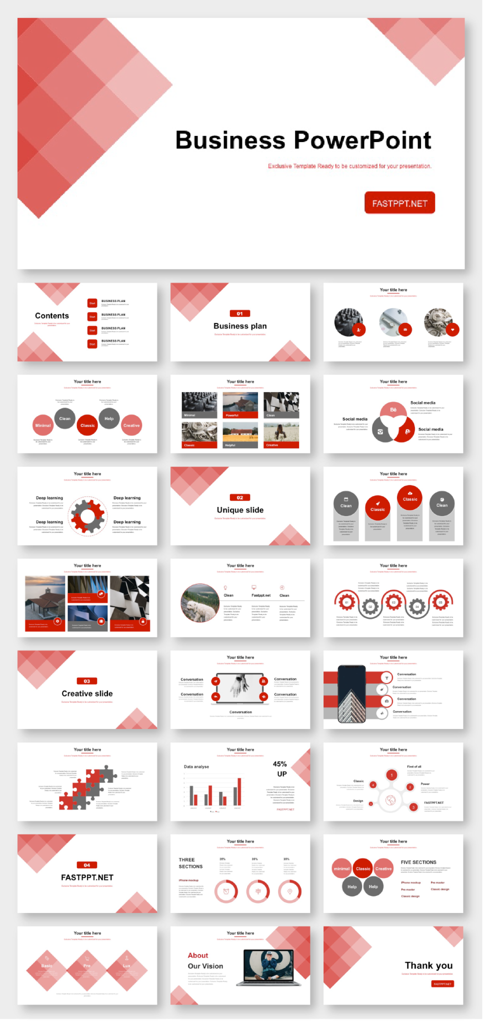 Business Plan Report PowerPoint Template – Original and High Quality ...