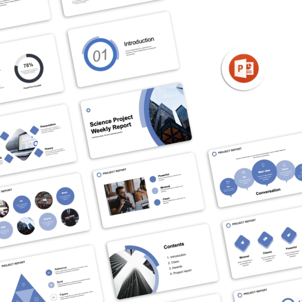 Creative Project Report Presentation Template – Original and High ...