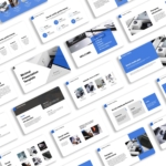 Blue Company Introduction & Business Plan Presentation Template ...