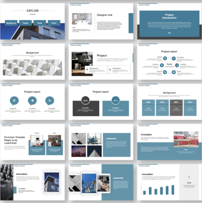 Blue Project Report Presentation Template – Original and High Quality ...