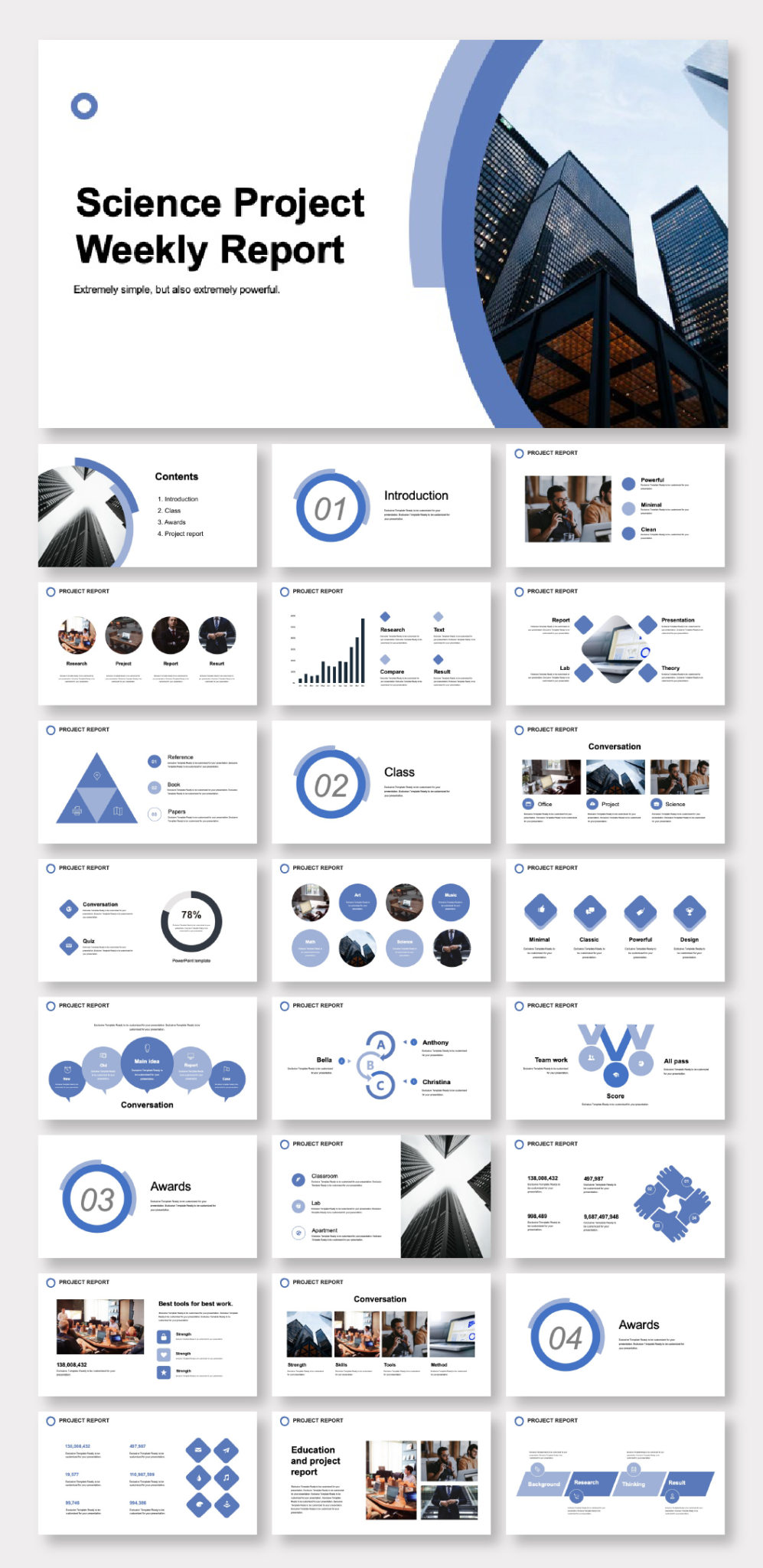Creative Project Report Presentation Template – Original and High ...