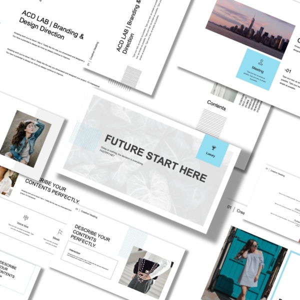 Blue Clean Business Report PowerPoint Template – Original and High ...