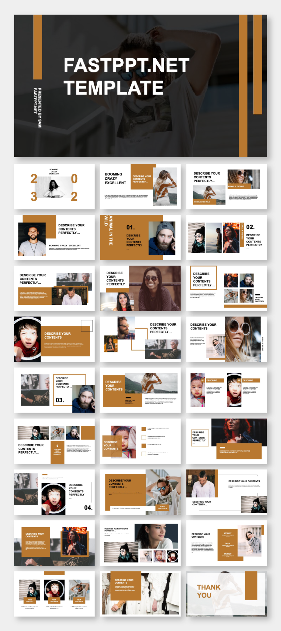 Chic & Fashion Presentation PowerPoint Template – Original and High ...