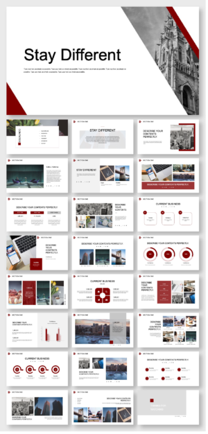 Creative Company Report Presentation Template – Original and High ...