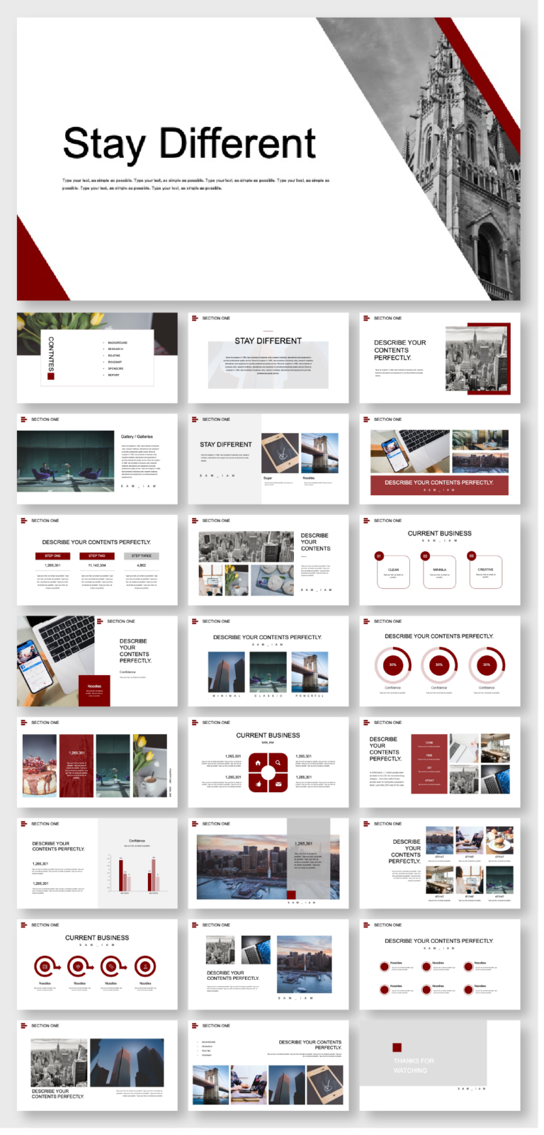 Creative Company Report Presentation Template – Original and High ...