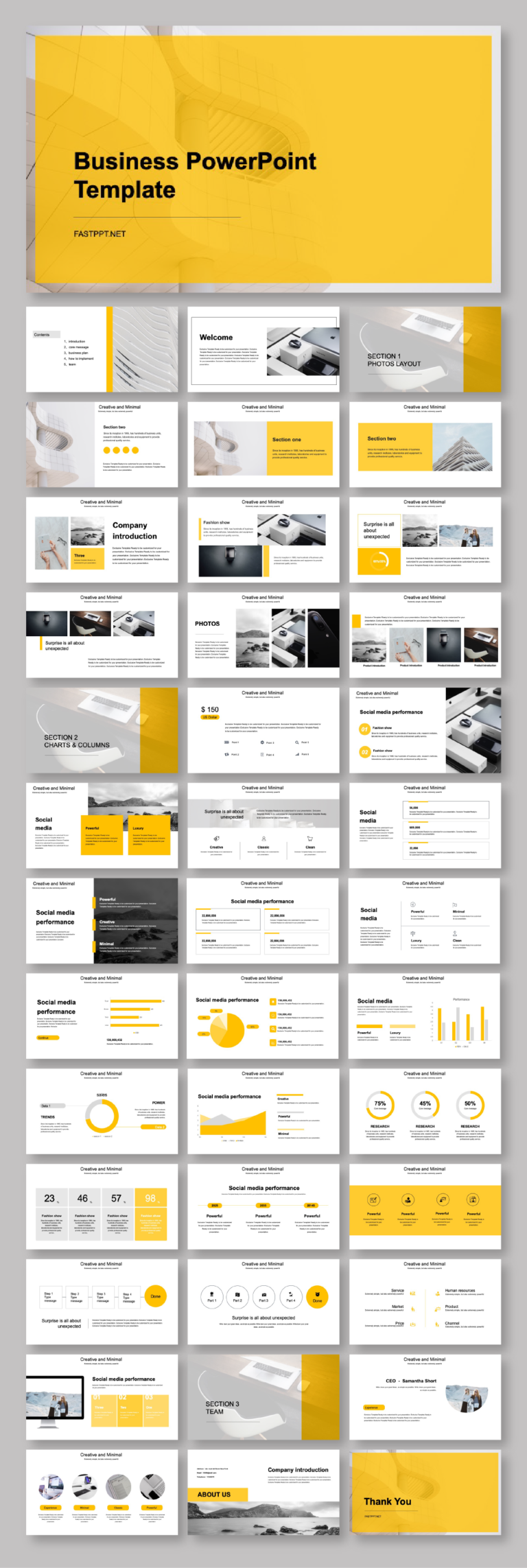 Beautiful Introduction & Business Plan Presentation Template – Original ...