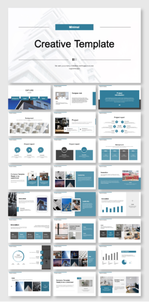 Blue Project Report Presentation Template – Original and High Quality ...