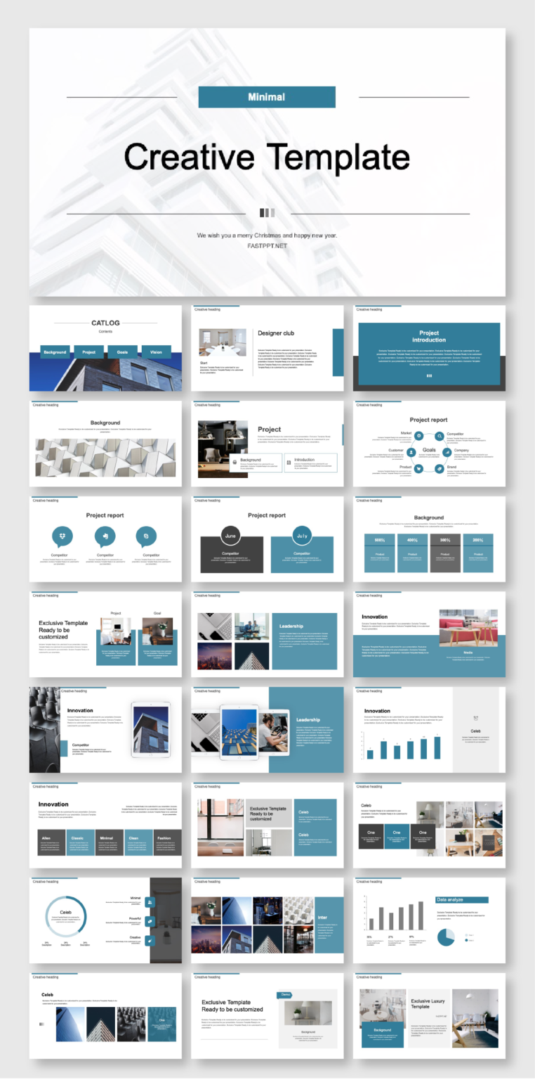Blue Project Report Presentation Template – Original and High Quality ...
