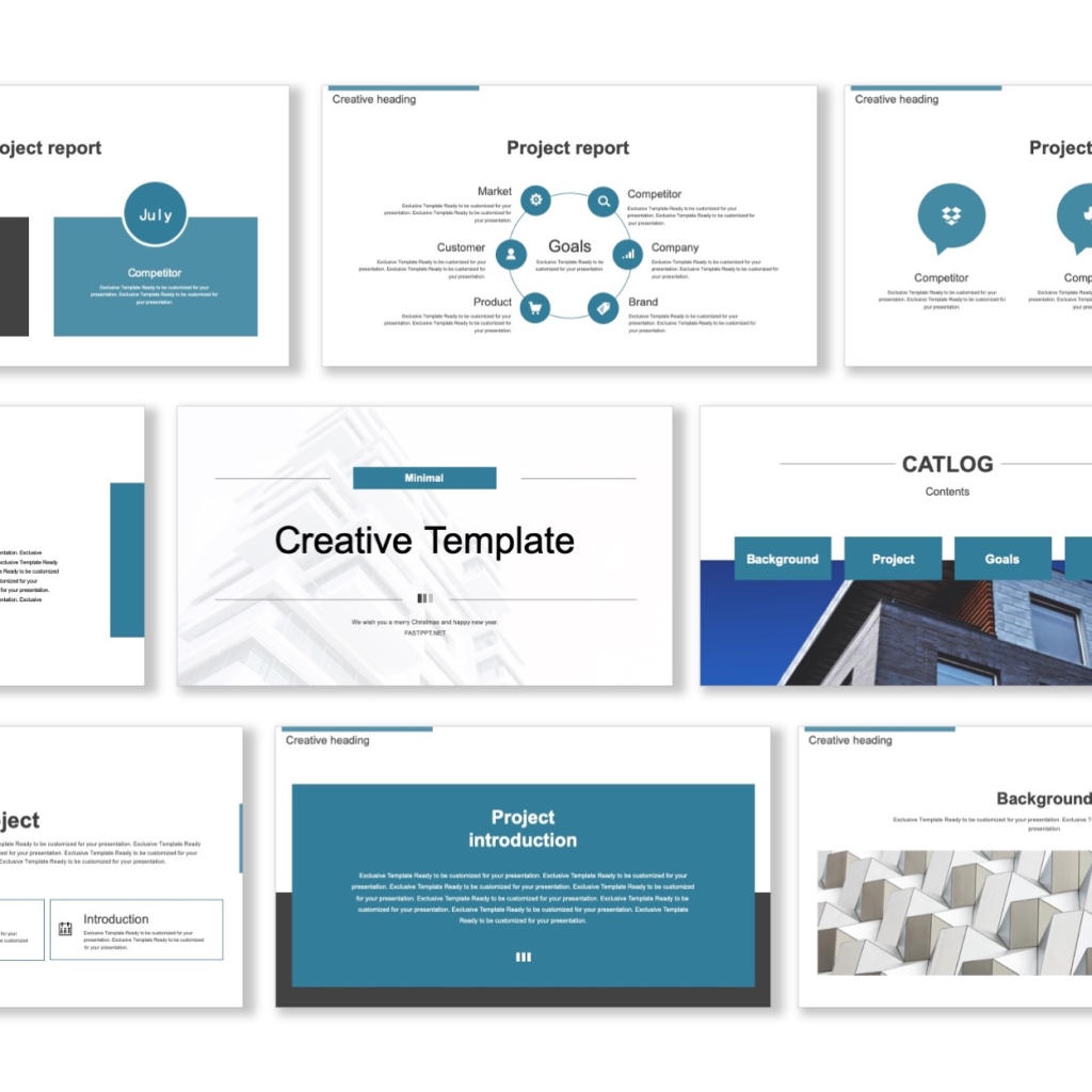 Blue Project Report Presentation Template – Original and High Quality ...