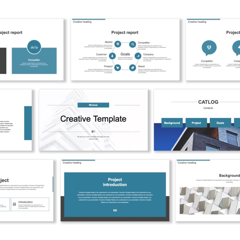 Blue Project Report Presentation Template – 2026 Trending PowerPoint ...