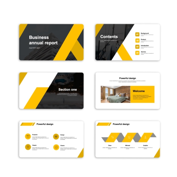 Black Yellow Business Presentation Template – Original and High Quality ...