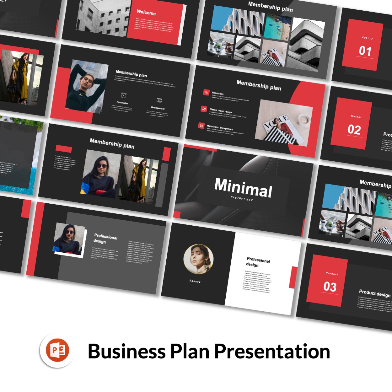 2 In 1 Creative Business Plan Presentation Template Original And High