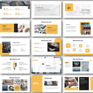 Clean Modern Design Report Presentation Template – Original and High ...