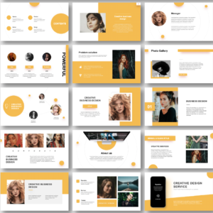 Clean Modern Design Report Presentation Template – Original and High ...