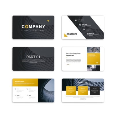 Cool Black Corporate Presentation Design – Original and High Quality ...