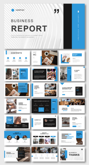 Annual Business Report Presentation Template – Original and High ...