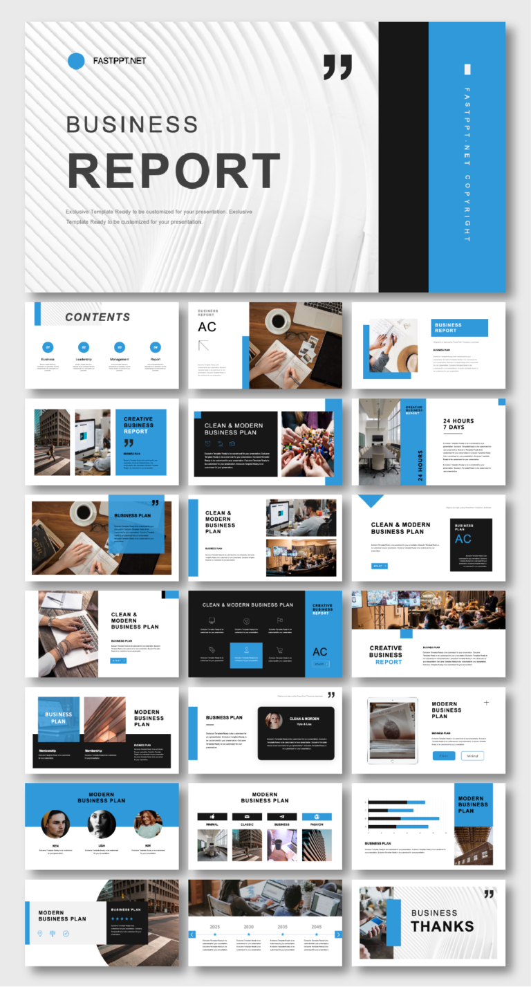 Annual Business Report Presentation Template – Original and High ...
