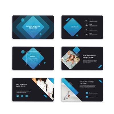Dark Blue Business Professional Presentation Template – Original and ...