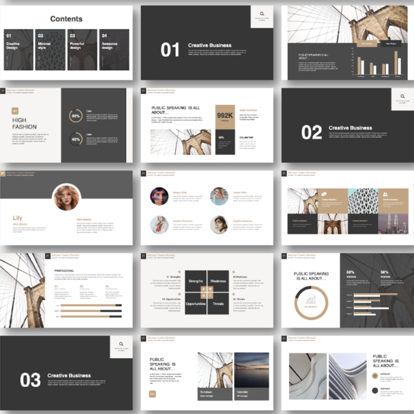 Business Creative Powerful Presentation Template – 2026 Trending ...