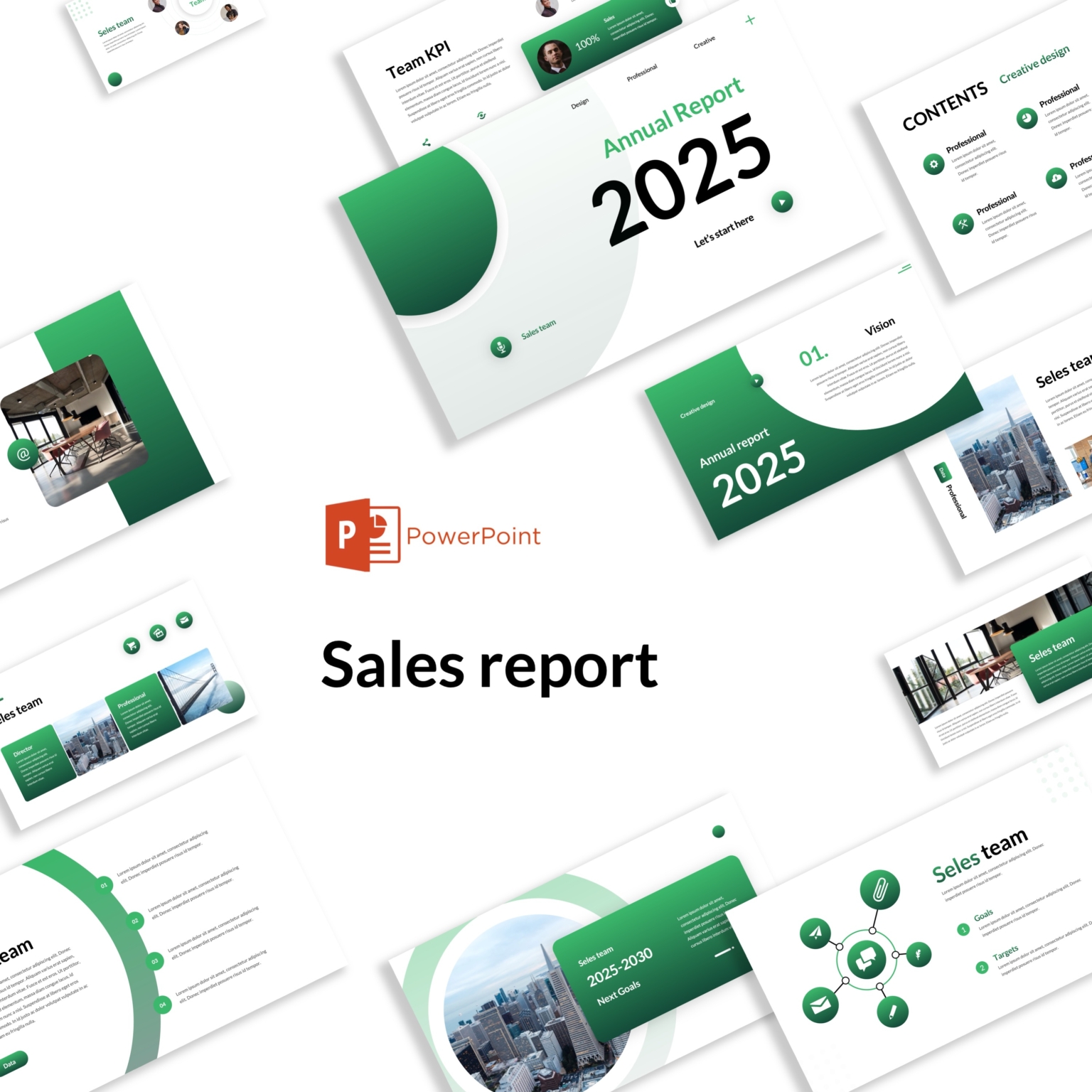 Sales Business Annual Report Presentation Template – Original and High ...