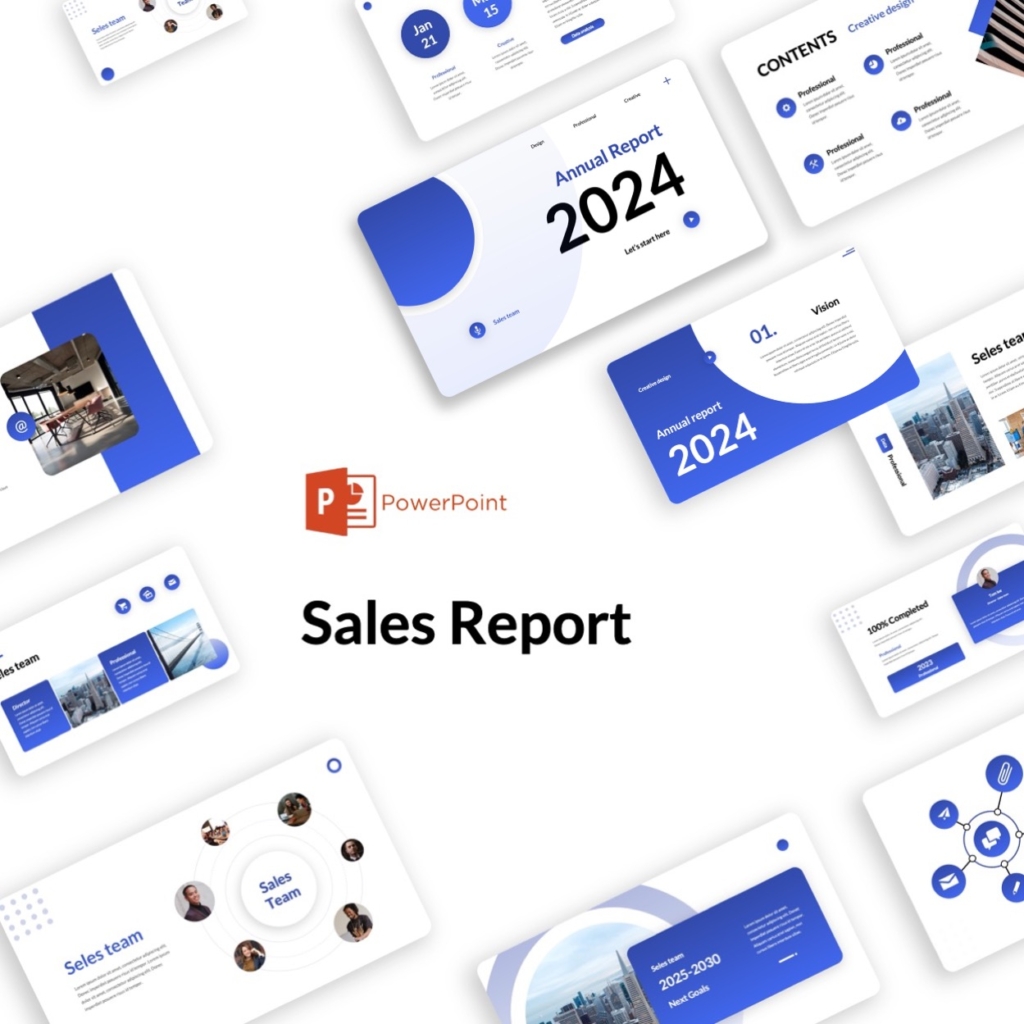 Sales Business Annual Report Presentation Template – Original and High ...