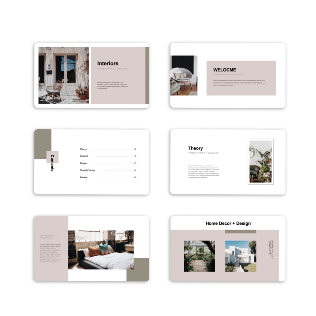 Modern Interior Design Portfolio Presentation Template – Original and ...