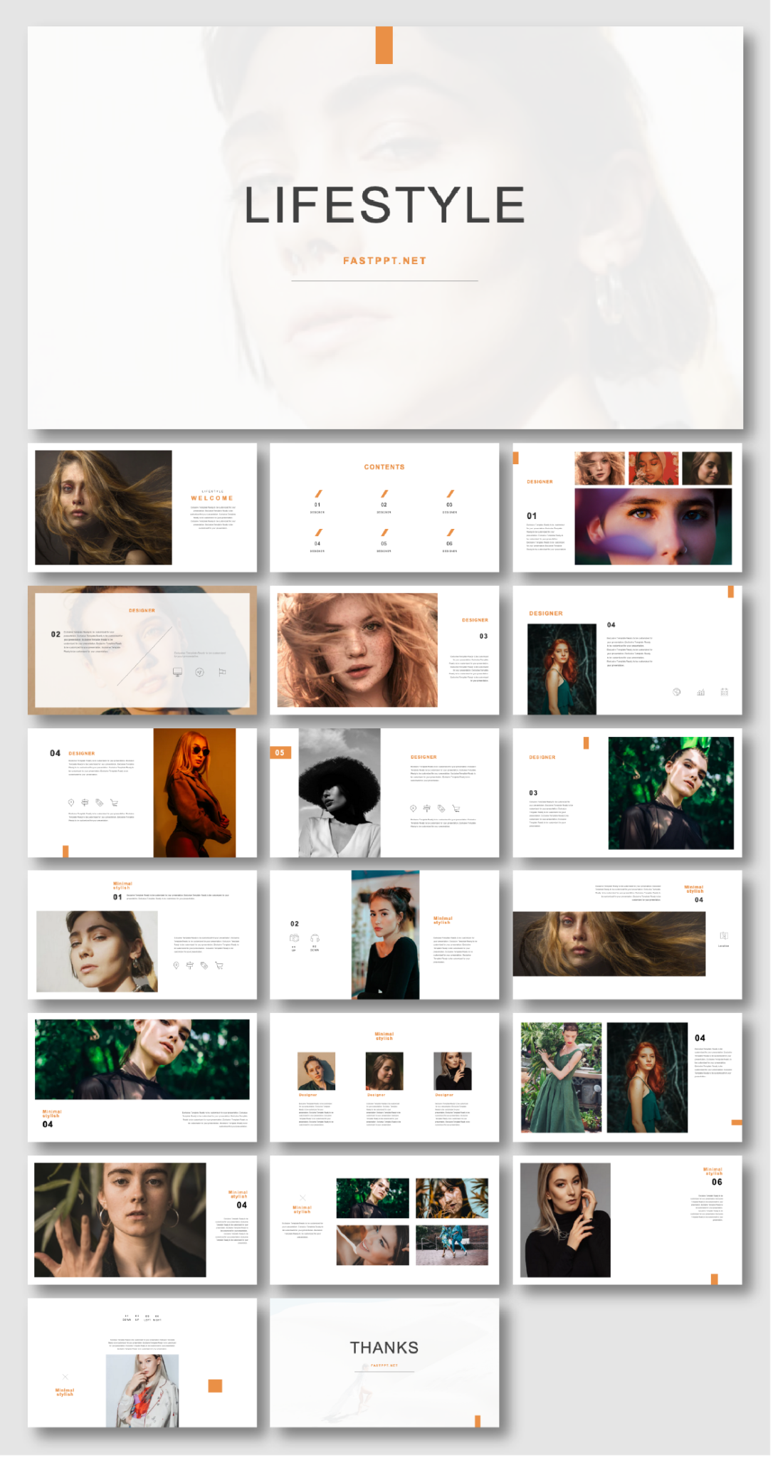 Minimal Stylish Photo Layout Presentation Template – Original and High ...