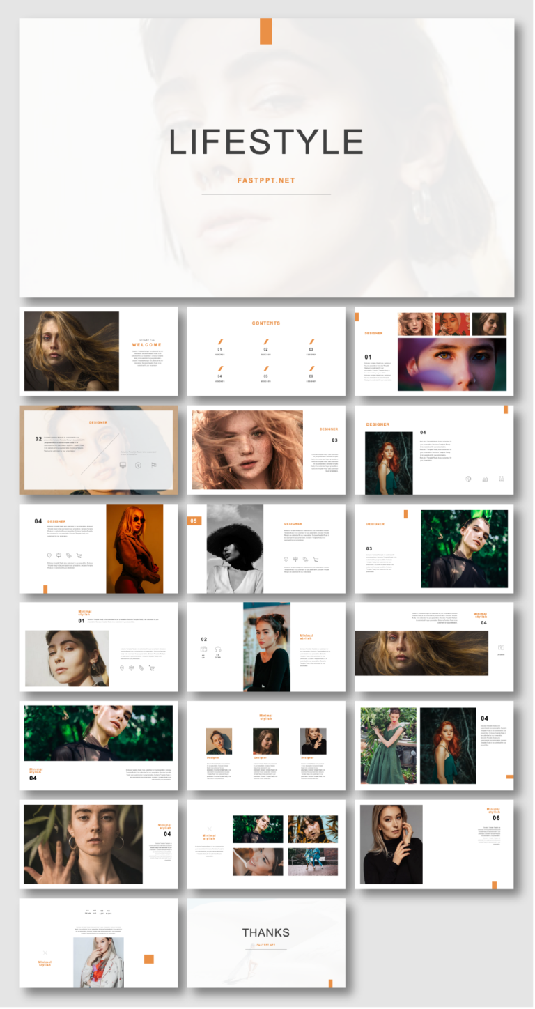 Minimal Stylish Photo Layout Presentation Template – Original and High ...