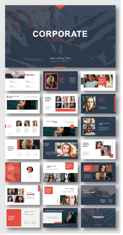 Red Color Creative Presentation Template – Original and High Quality ...