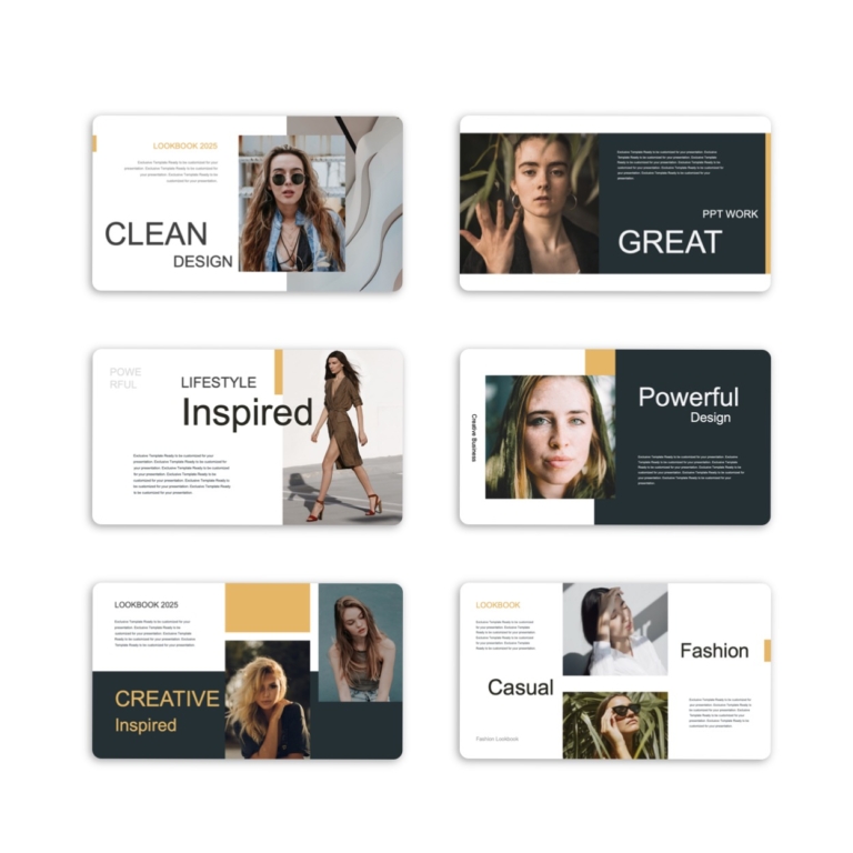 Creative Stylish Look Book Presentation Template – Original and High ...