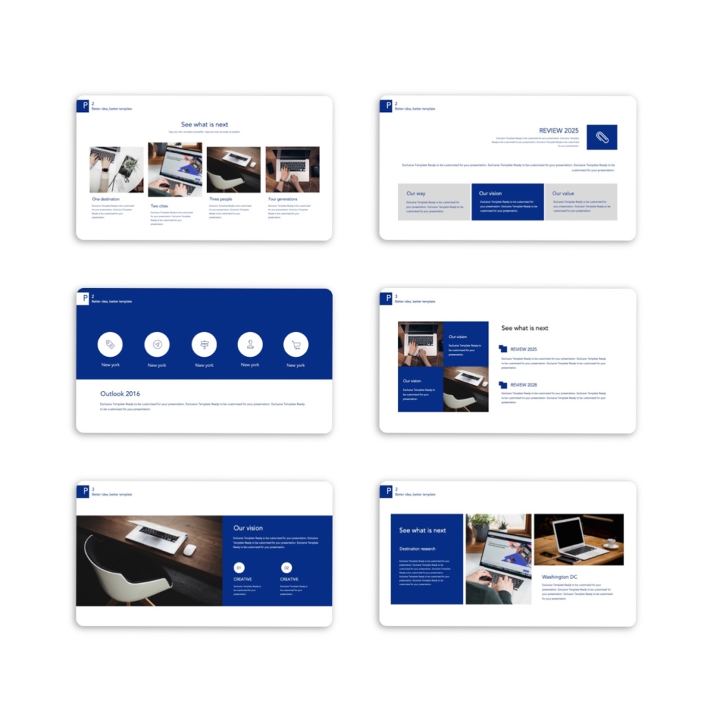 Blue Creative Design Premium PowerPoint Template – Original and High ...