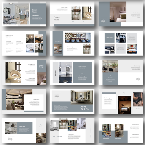 Clean Modern Design Report Presentation Template – Original and High ...