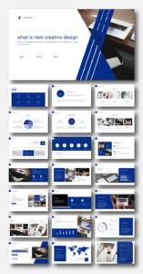 Blue Creative Design Premium PowerPoint Template – Original and High ...