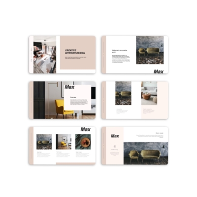 Modern Interior Design Portfolio Presentation Template – Original and ...