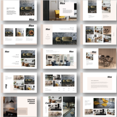 Luxury Furniture Interior Design PowerPoint Template – Original and ...