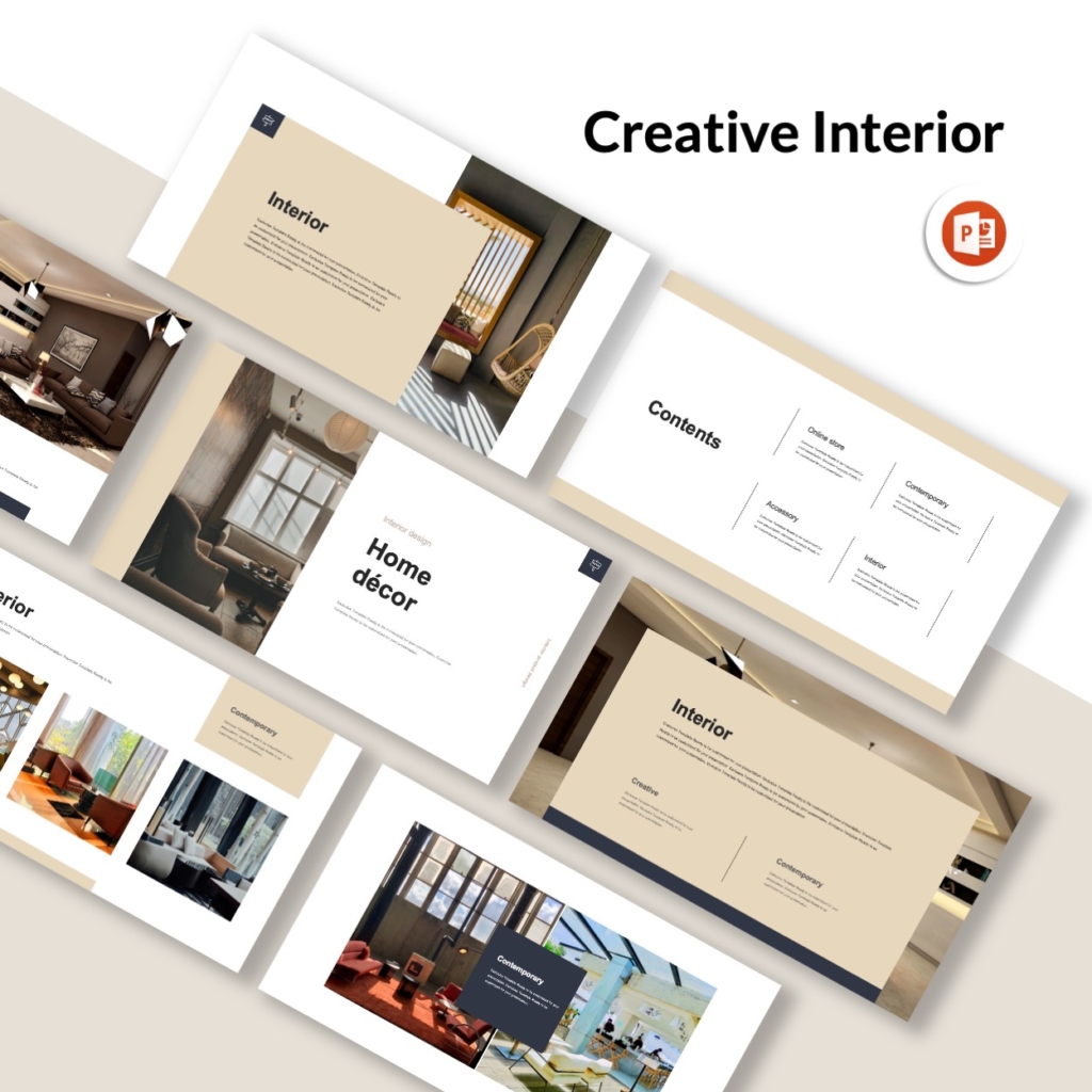Modern Interior Design Portfolio Presentation Template – Original and ...
