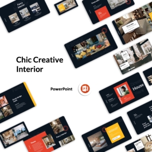 Chic Creative Interior Design PowerPoint Template – Original and High ...