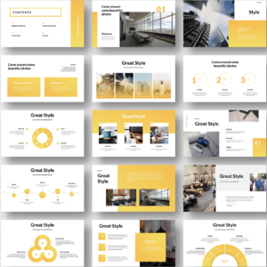 Yellow Minimal Powerpoint Template – Original and High Quality ...
