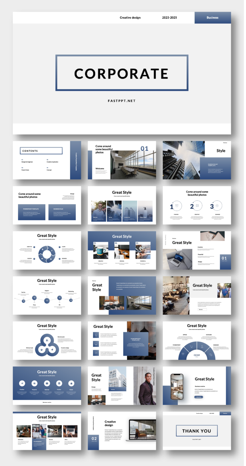 2 in 1 Corporate Professional PowerPoint Template – Original and High ...