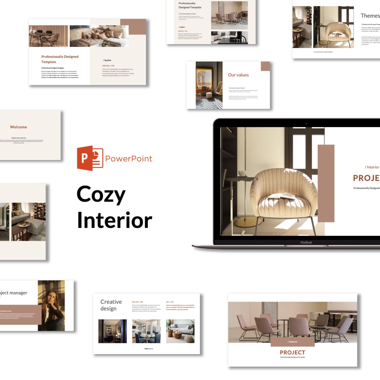 Cozy Warm Interior Decor Presentation Template – Original and High ...